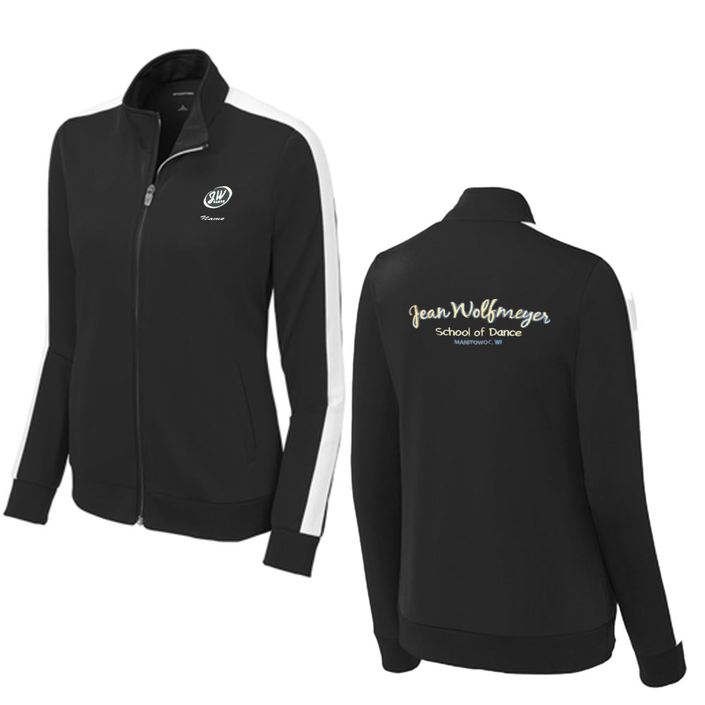 JW/School of Dance – Ladies Tricot Track Jacket – Designers Lounge